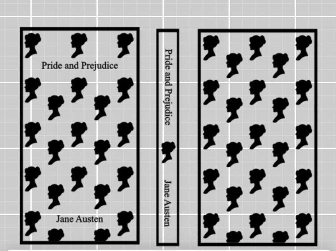 Cricut Design for Book Binding - Pride & Prejudice - Etsy