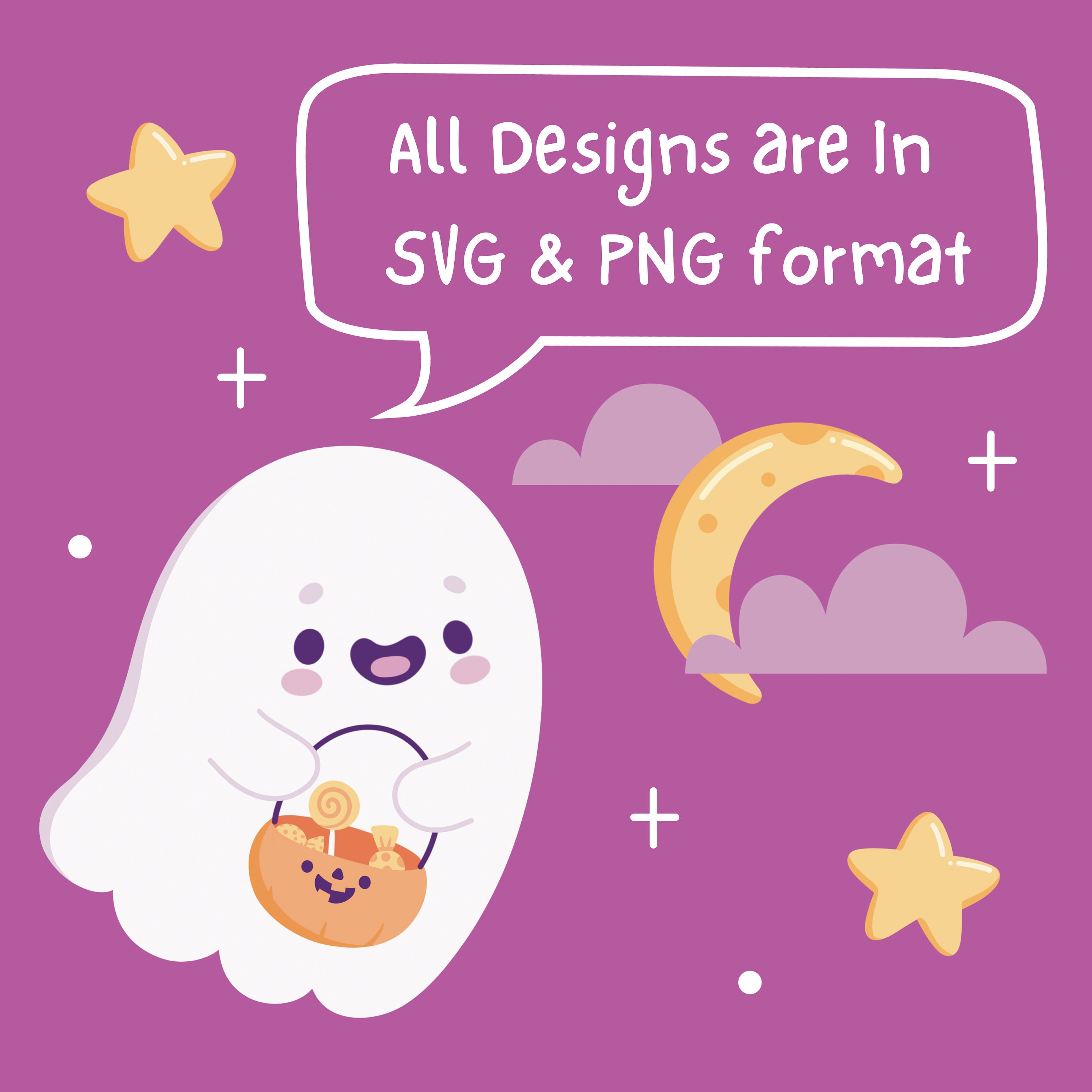 Ghosts SVG Bundle, Halloween SVG, Halloween Clipart, Cute Ghost Bundle ...