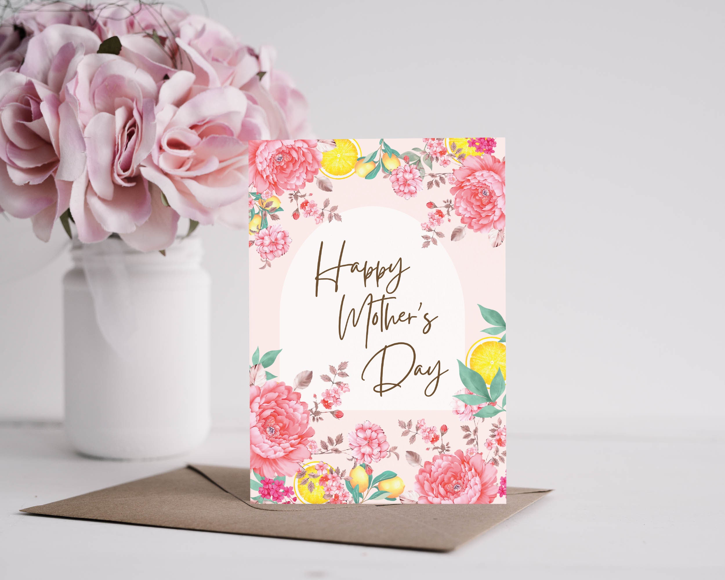 Digital Mothers Day Card Printable, Happy Mother's Day Card, Printable ...