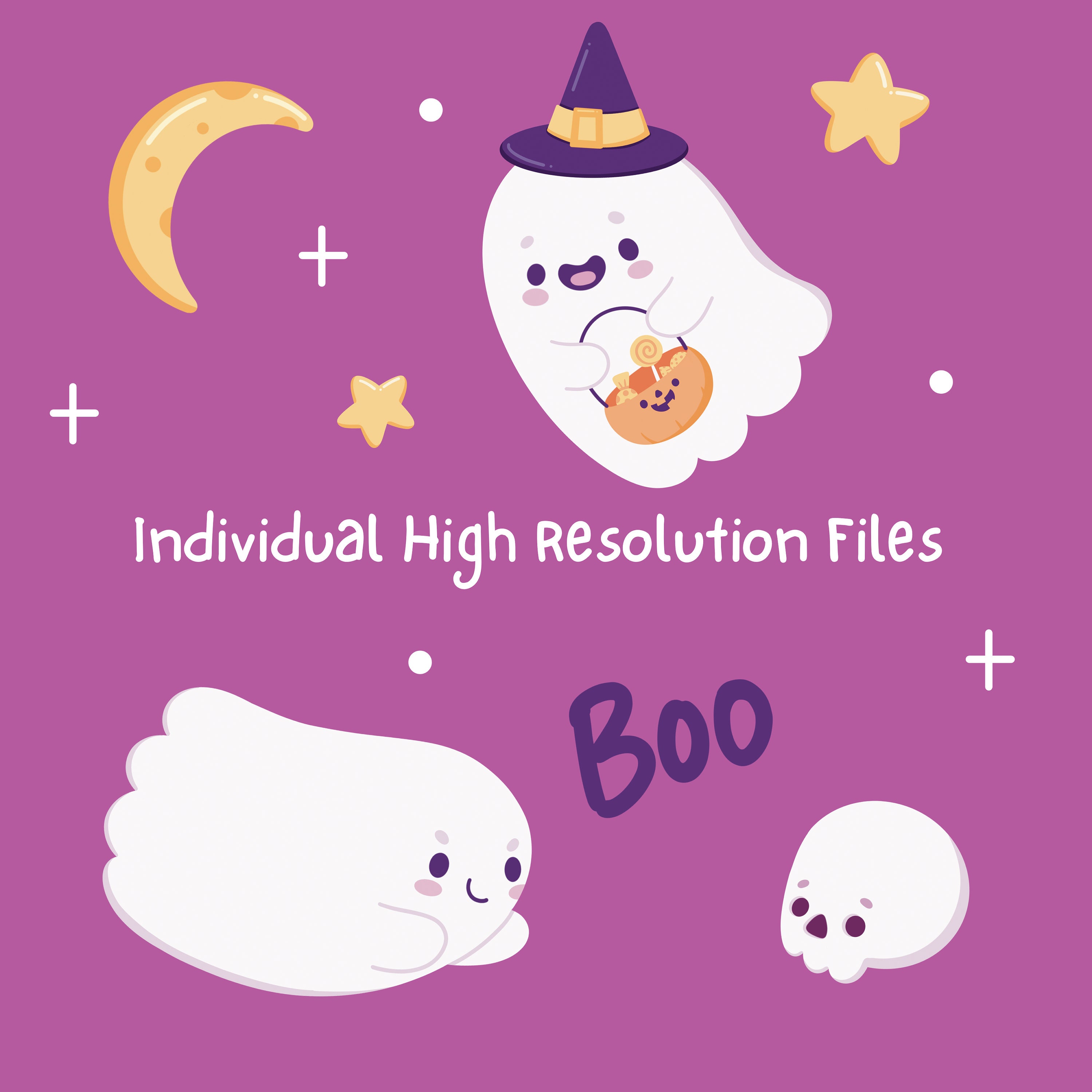 Ghosts SVG Bundle, Halloween SVG, Halloween Clipart, Cute Ghost Bundle ...
