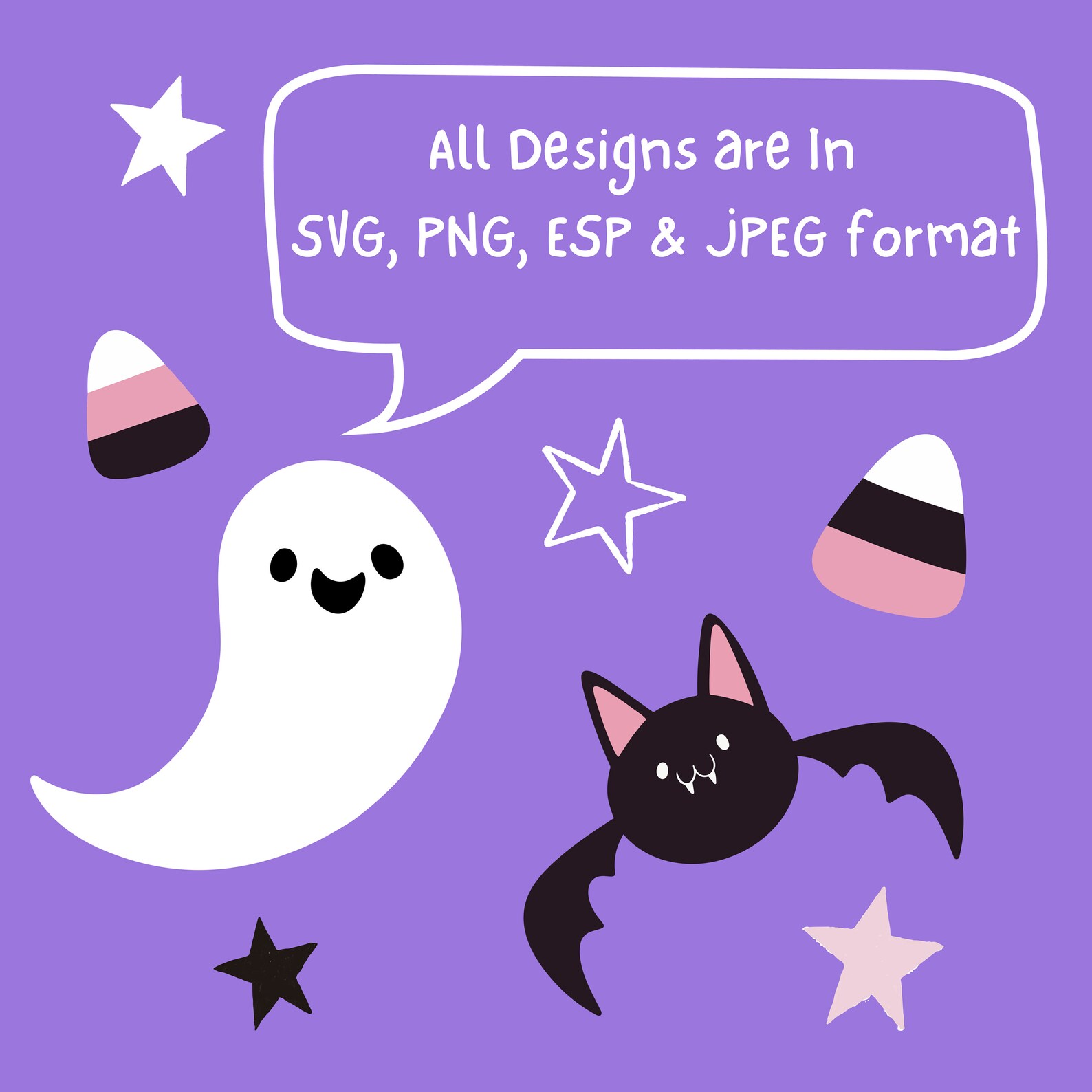 Cute Halloween Clipart Bundle, Halloween SVG Bundle, Kids Halloween ...