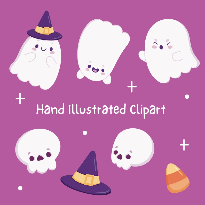 Ghosts SVG Bundle, Halloween SVG, Halloween Clipart, Cute Ghost Bundle ...