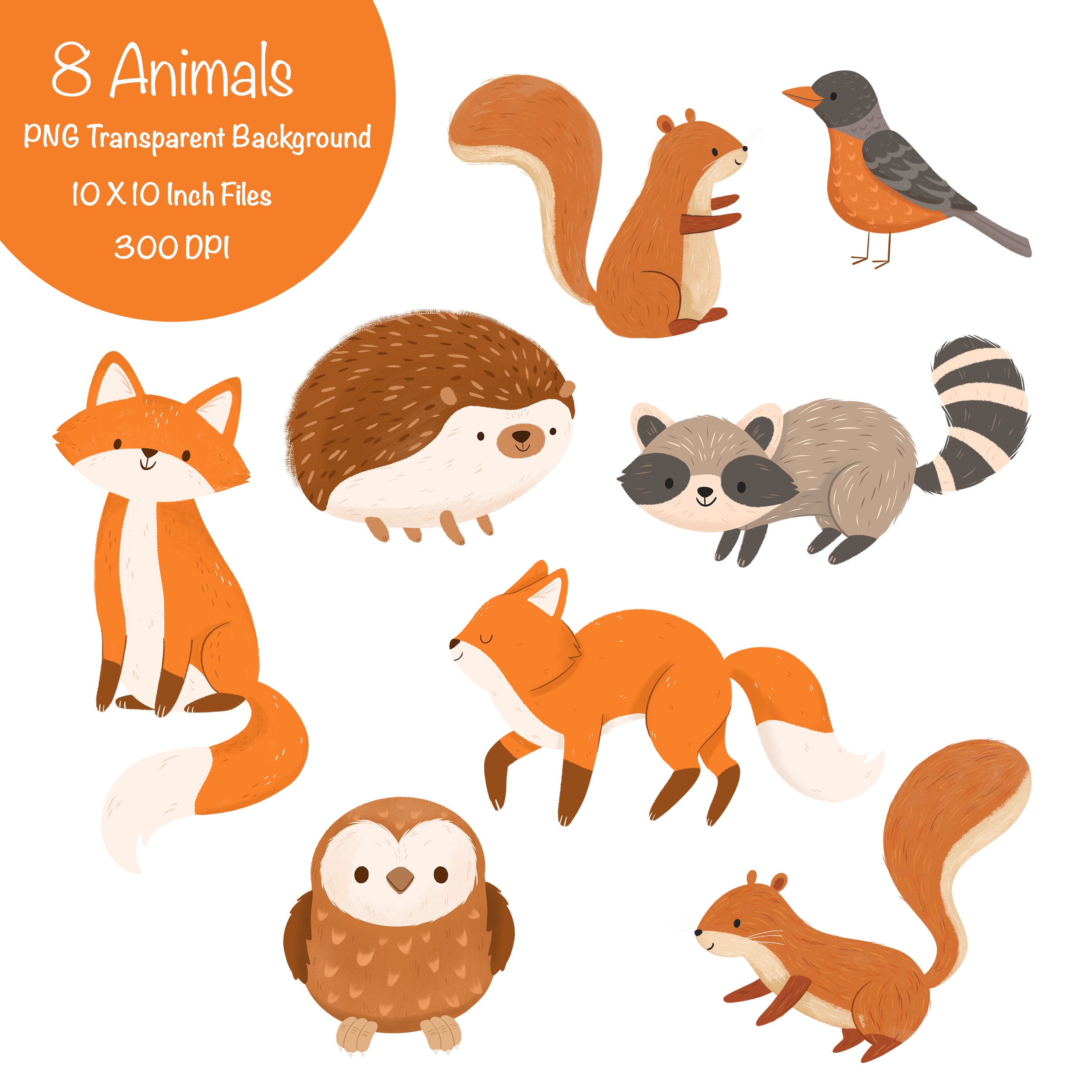 Hand Painted Fall Clipart, Autumn Clipart, Instant Download, Fall ...