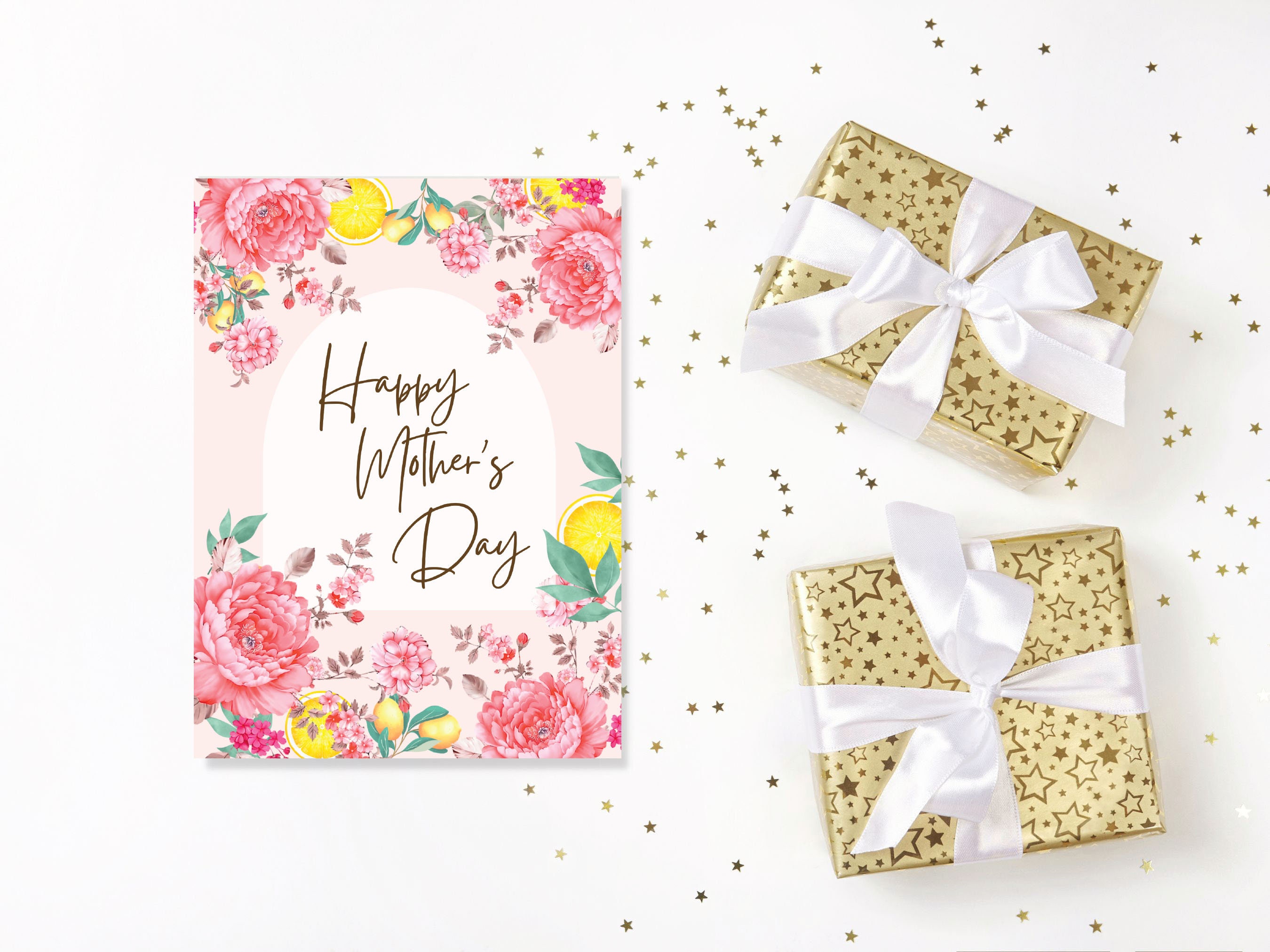 Digital Mothers Day Card Printable, Happy Mother's Day Card, Printable ...