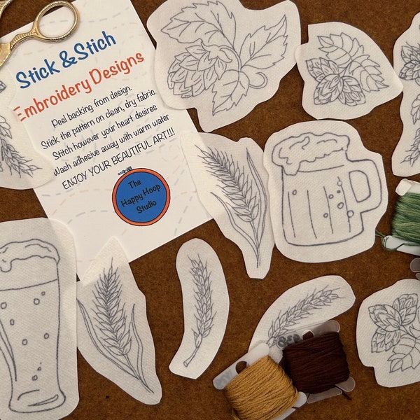 Beer Embroidery Designs - Etsy