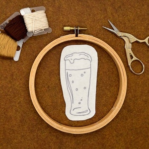 Beer Garden Stick and Stitch Embroidery Designs - Etsy