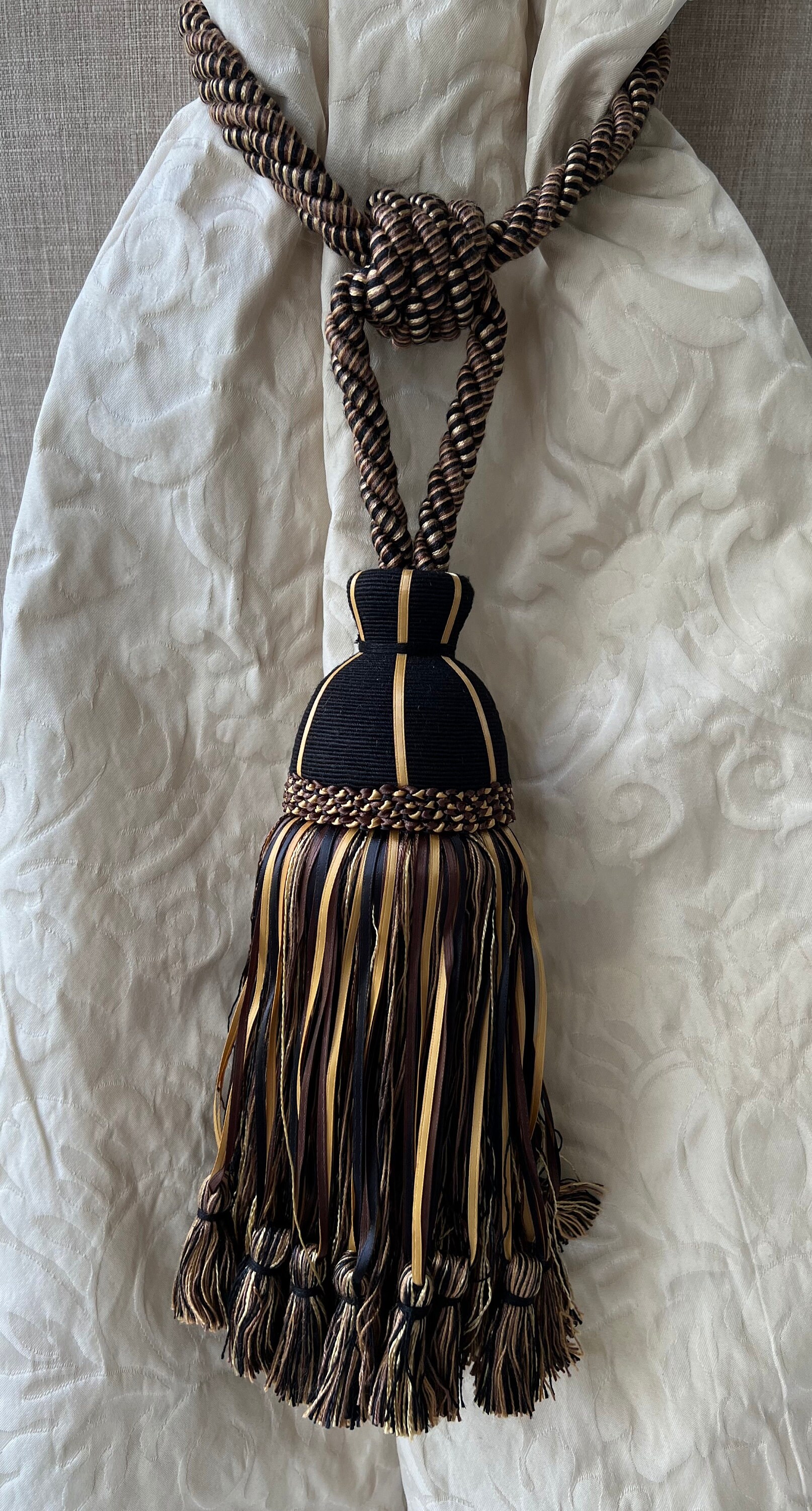 Conso Fancy Single Tassel Tie Back 10 Tassel Length 32 Spread - Etsy