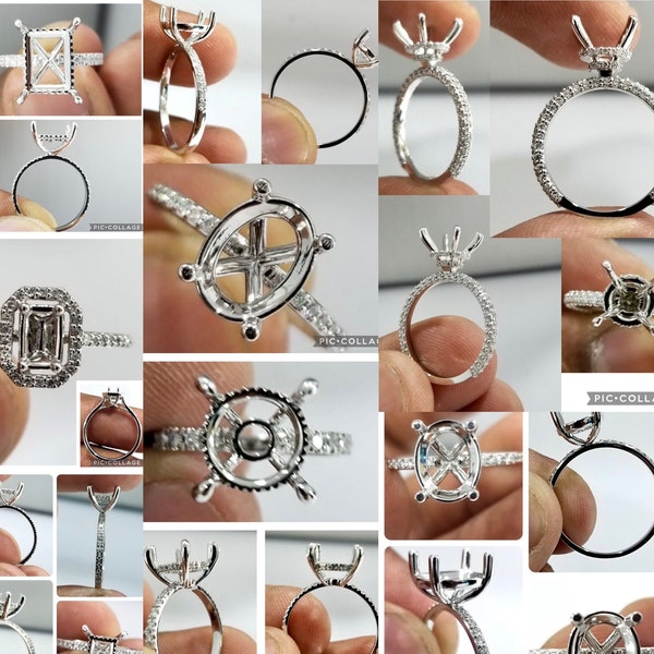 Lab Grown Diamond Mount Jewelry - Etsy