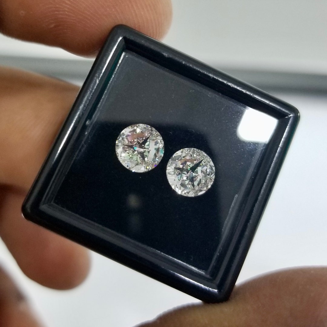 Mercedes Cut Lab Grown Diamond Pair: 2ctw DEF VVS-VS Loose Stones - Etsy