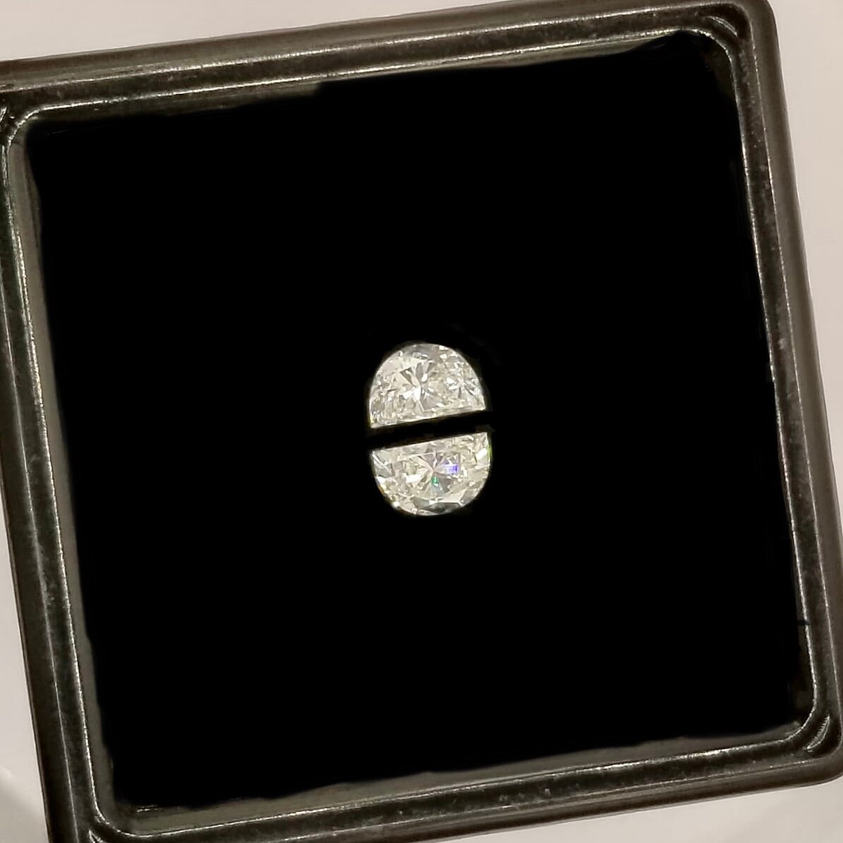 1ctw. Half Moon Cut Lab Grown Matching Diamonds for Engagement - Etsy