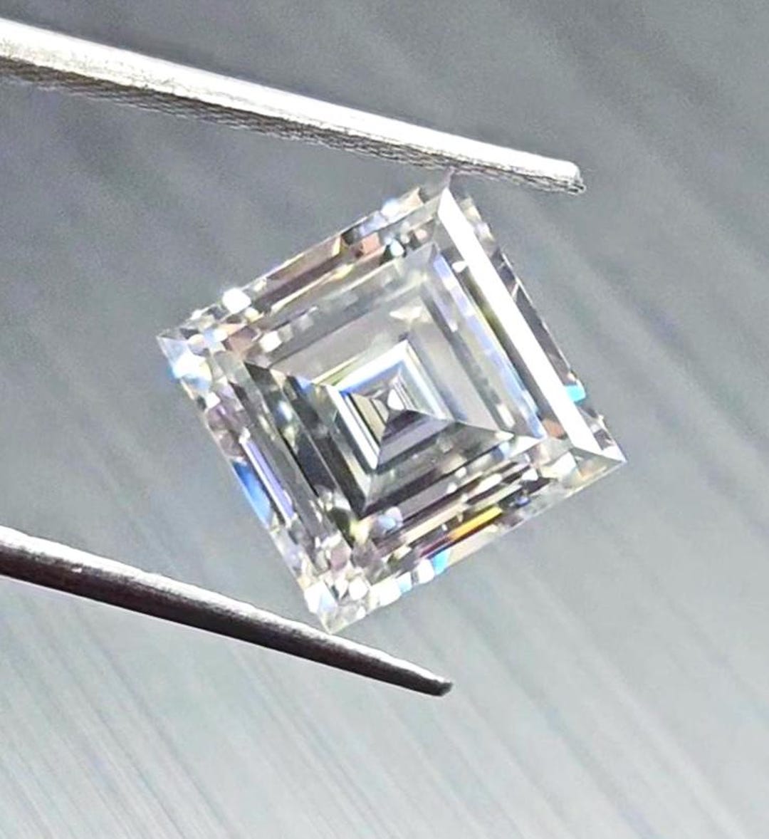 6.20ct Carrè Cut Lab Grown Diamond, Loose Diamond, Engagement Ring ...