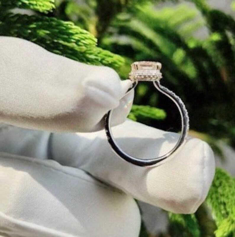 The Azalea | Pink Diamond Engagement Ring 2ct Lab Grown Radiant Double ...