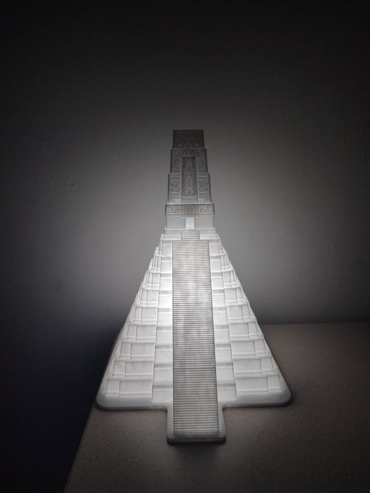 Tikal Mayan Temple yax Mutal Tikal Pyramid Lamp 27.5cm - Etsy