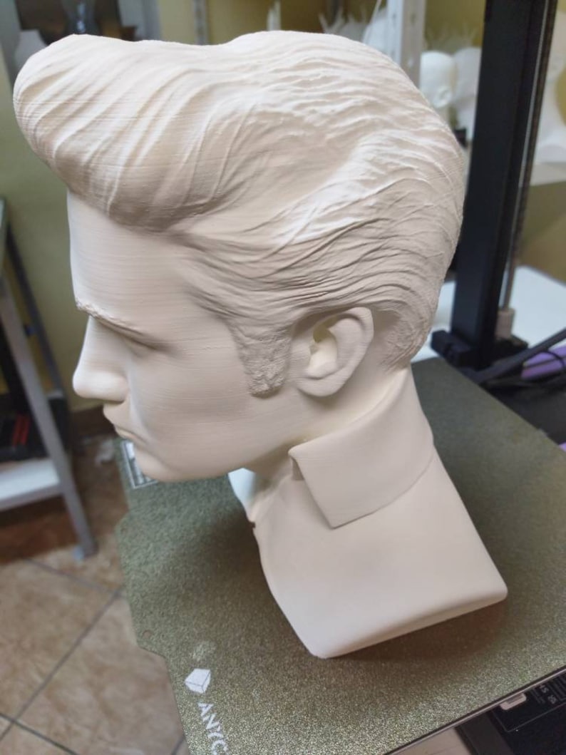 Elvis Presley Bust - King of Rock 'n' Roll Tribute - 24cm Height - Etsy