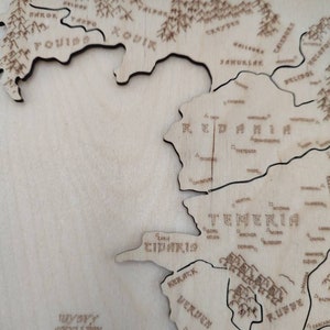 The Witcher Continent Map 28x38cm - Etsy