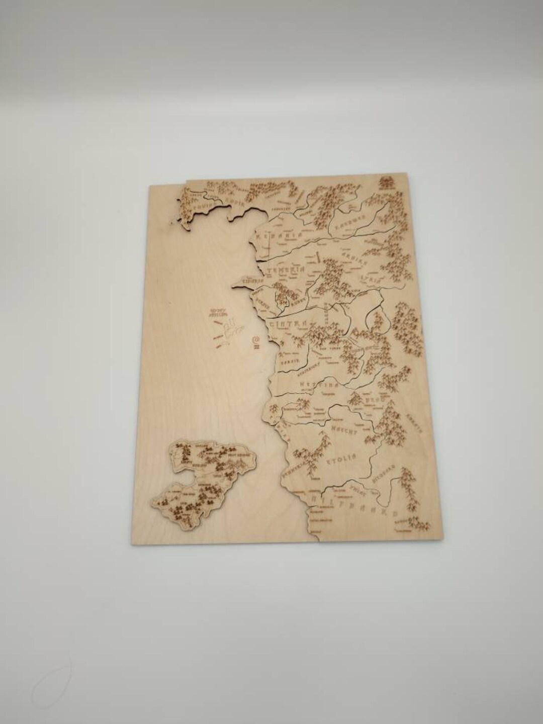 The Witcher Continent Map 28x38cm - Etsy