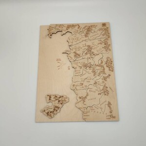 The Witcher Continent Map 28x38cm - Etsy