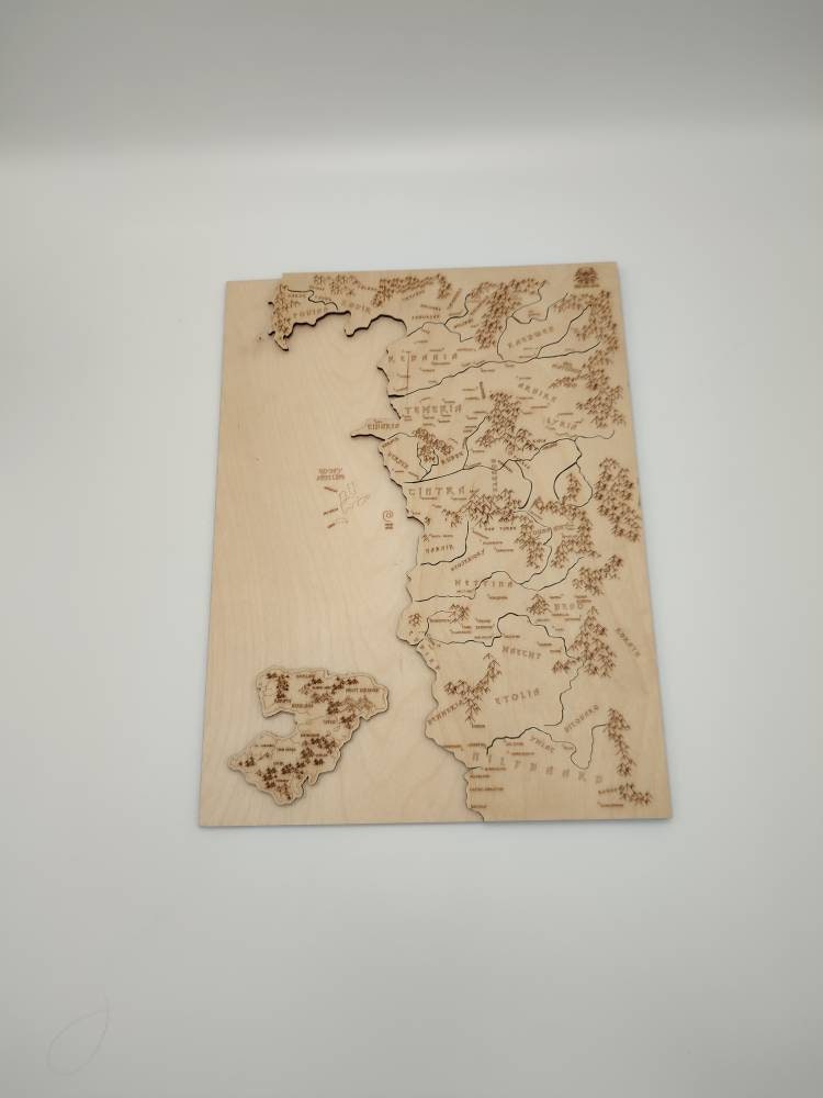 The Witcher Continent Map 28x38cm - Etsy