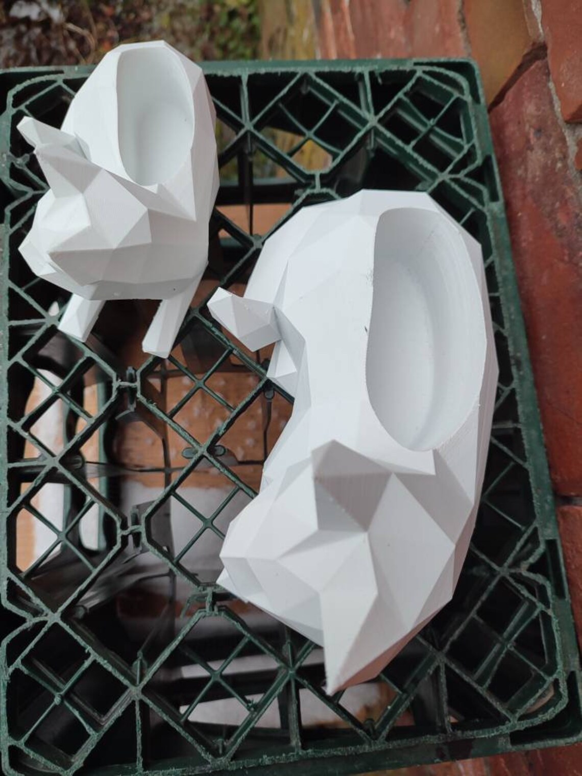 Cat Low-poly Flowerpot - Etsy