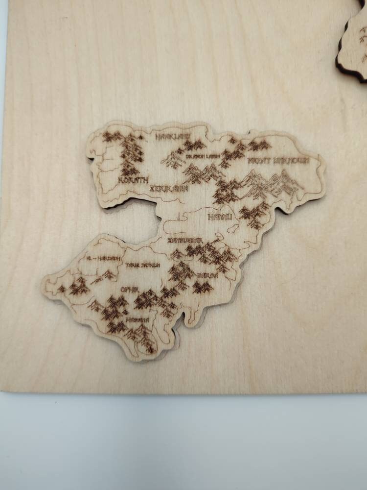 The Witcher Continent Map 28x38cm - Etsy