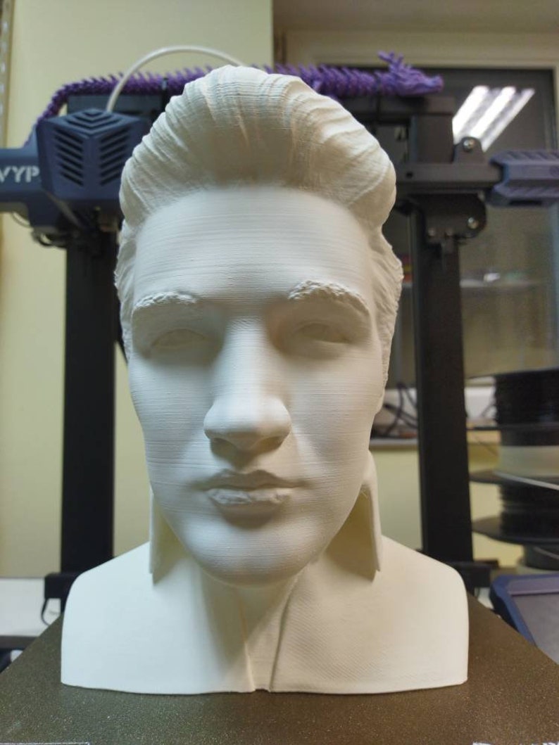 Elvis Presley Bust - King of Rock 'n' Roll Tribute - 24cm Height - Etsy