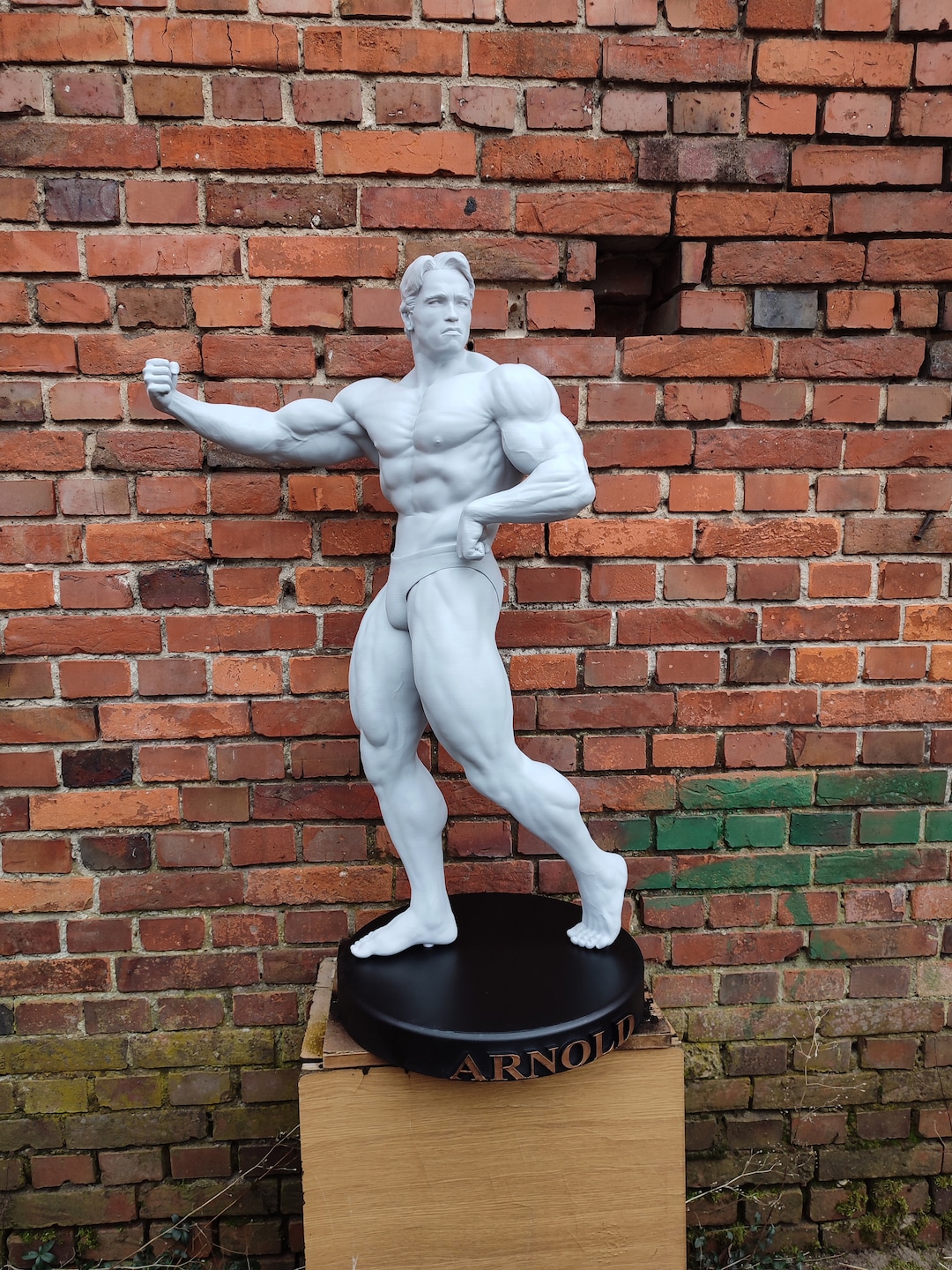 Arnold Schwarzenegger ,,classic Pose '' - 100cm Statue With Stand Arnie ...