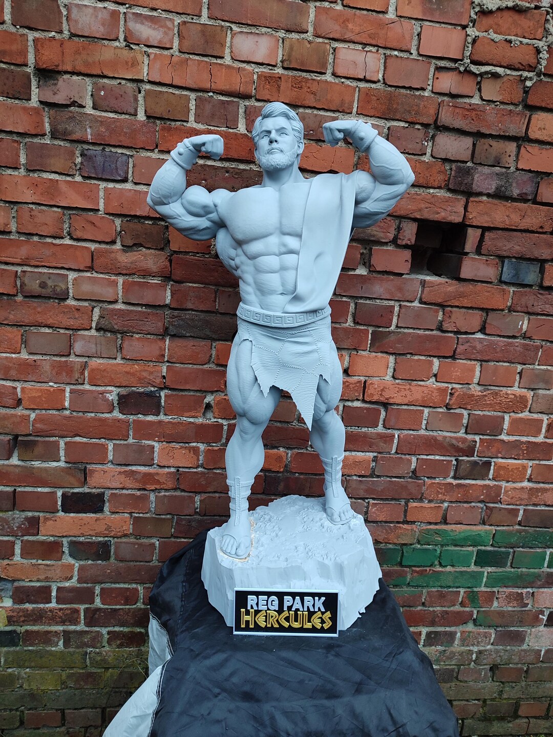 Reg Park - 114/100cm Hercules Statue Bodybuilder Figure Gym Sculpture ...
