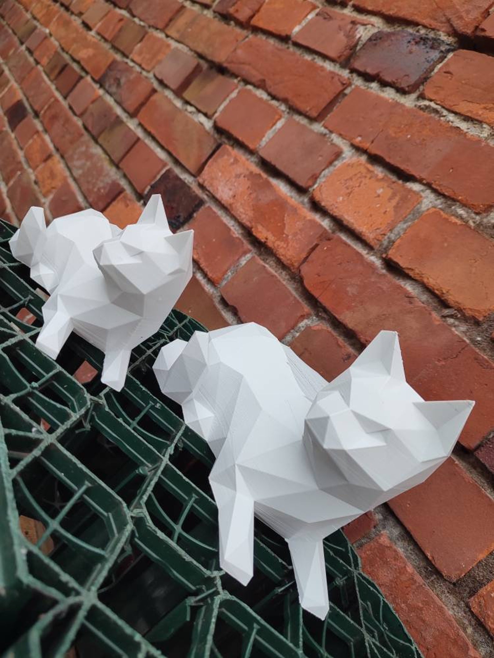 Cat Low-poly Flowerpot - Etsy