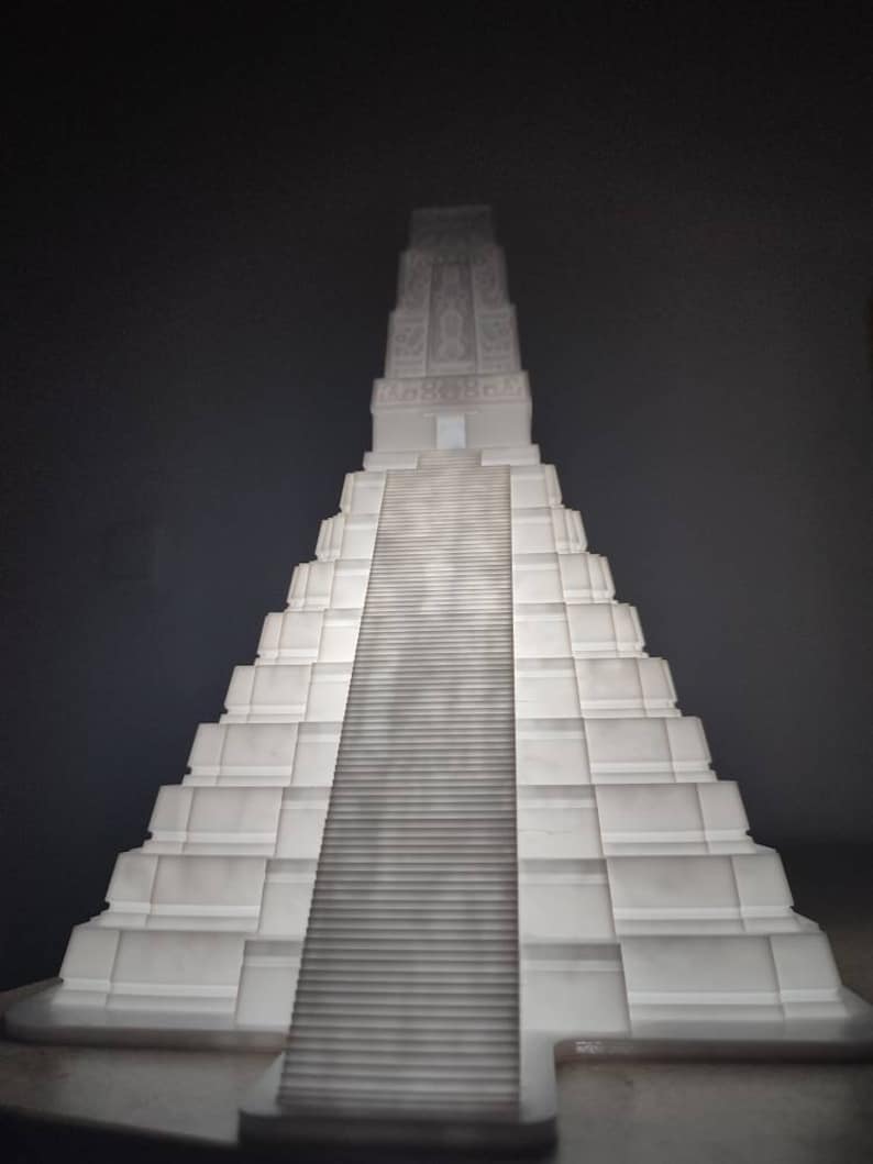 Tikal Mayan Temple yax Mutal Tikal Pyramid Lamp 27.5cm - Etsy