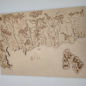 The Witcher Continent Map 28x38cm - Etsy