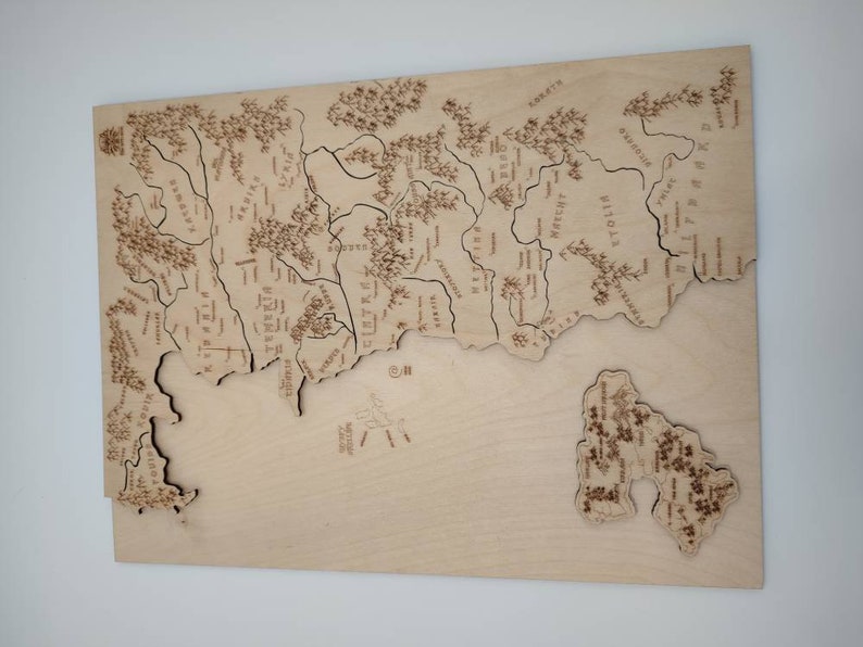 The Witcher Continent Map 28x38cm - Etsy