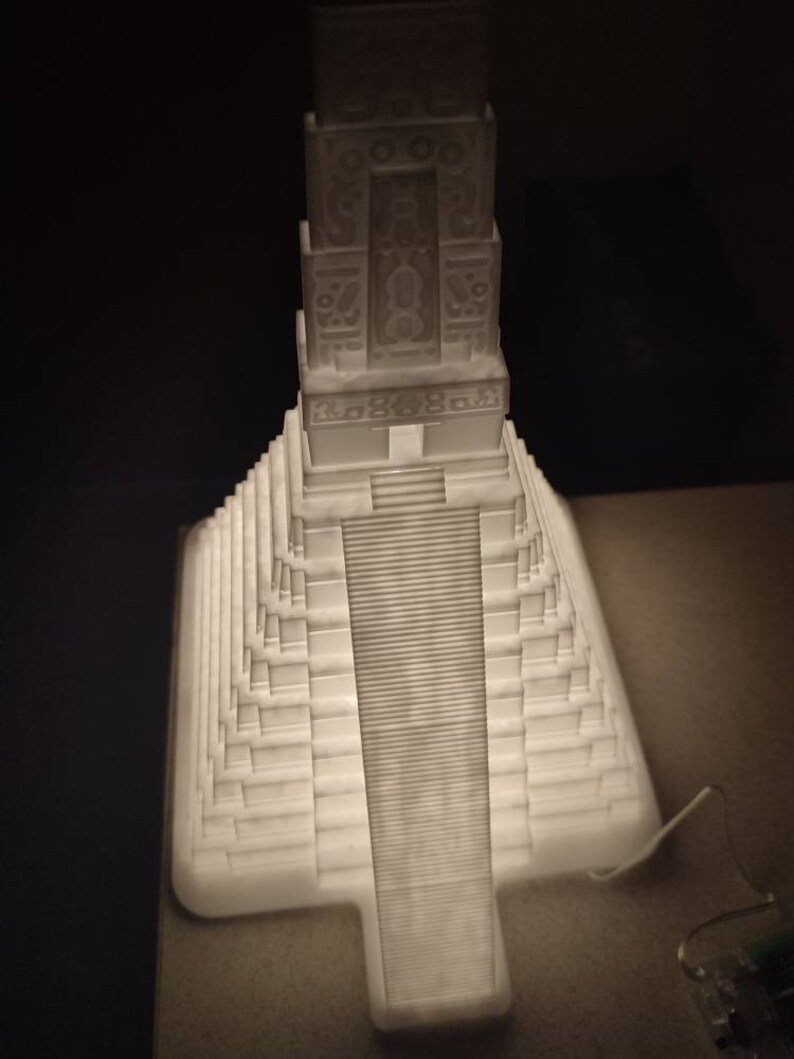 Tikal Mayan Temple yax Mutal Tikal Pyramid Lamp 27.5cm - Etsy