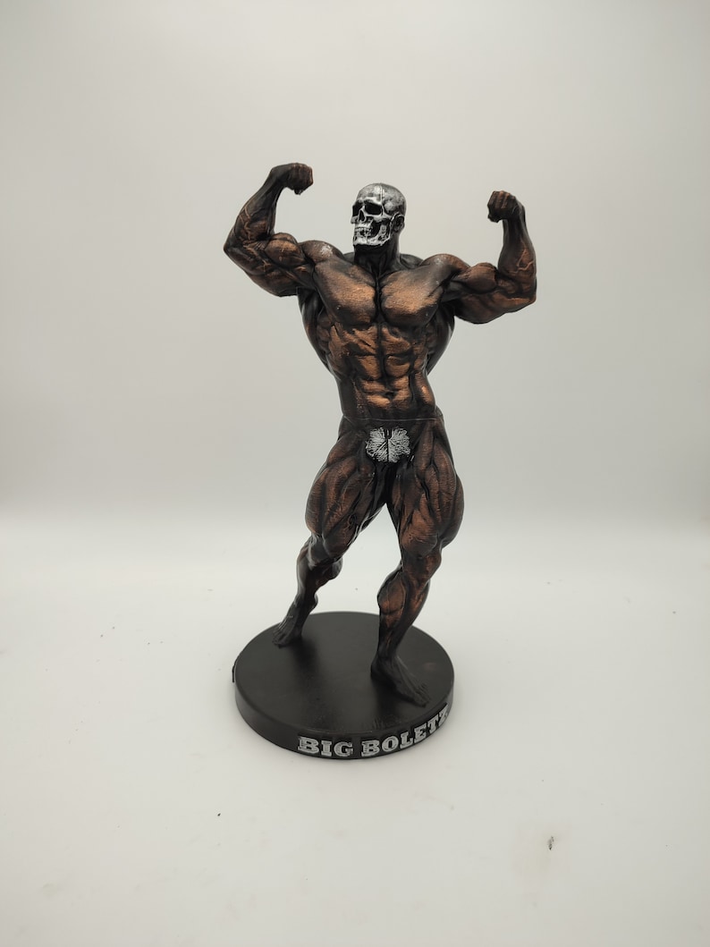 Bodybuilding Statue With Custom Caption 36/55cm Figurine of - Etsy