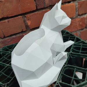 Cat Low-poly Flowerpot - Etsy