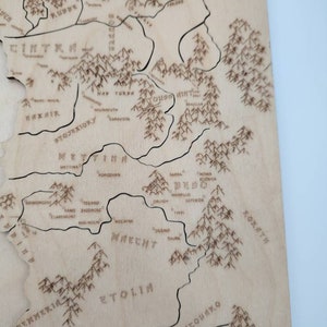 The Witcher Continent Map 28x38cm - Etsy