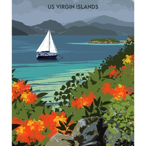 My St John USVI Travel Poster, St John USVI Print, St John USVI Wall ...