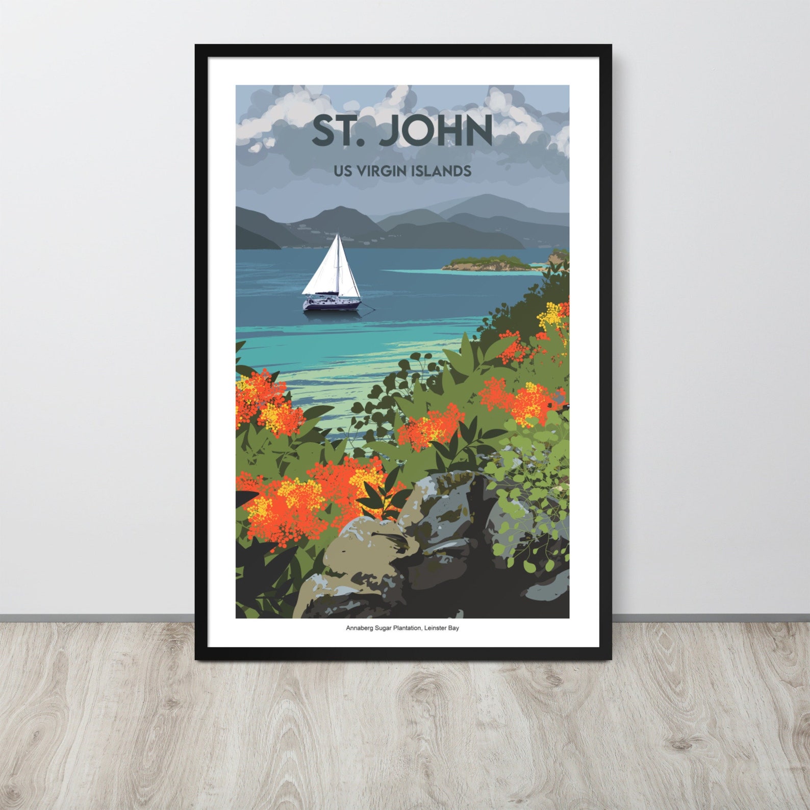 My St John USVI Travel Poster St John USVI Print St John - Etsy