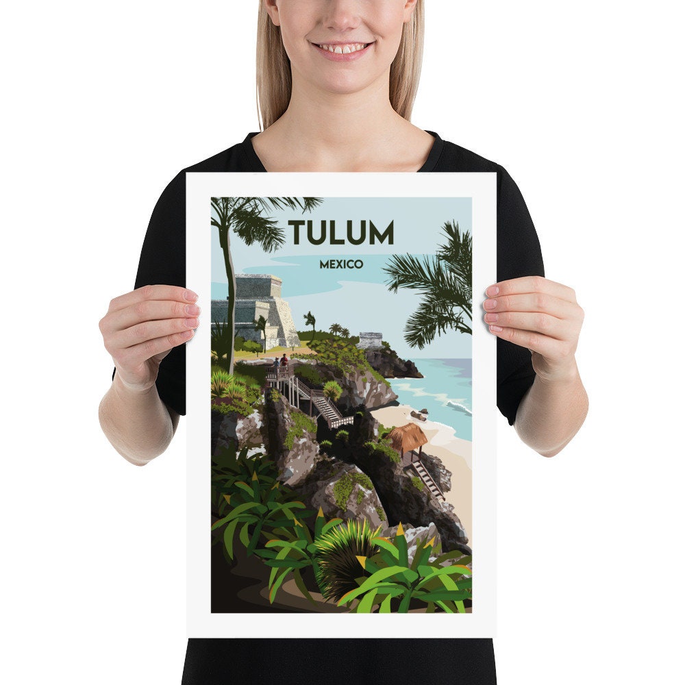 My Tulum Mexico Travel Poster Tulum Mexico Print Tulum - Etsy