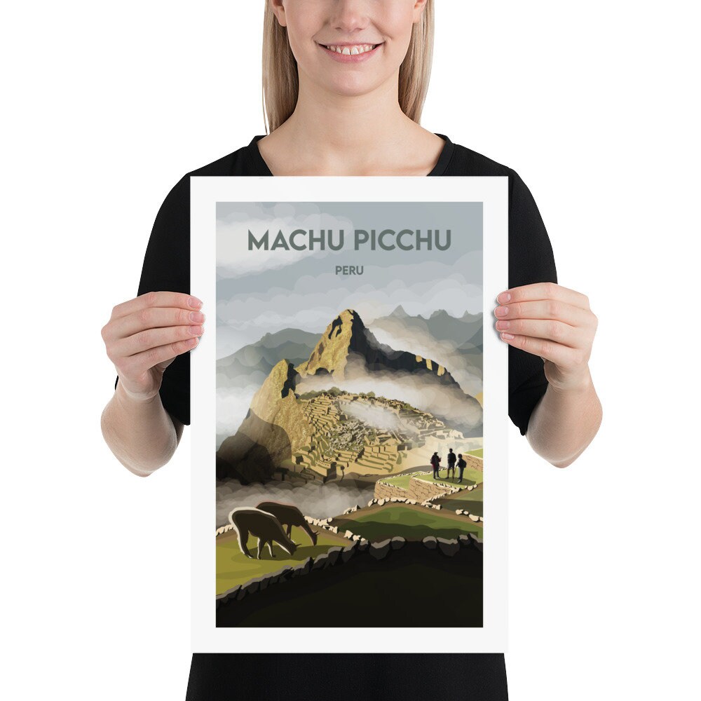 My Machu Picchu Peru Travel Poster Machu Picchu Peru Print - Etsy