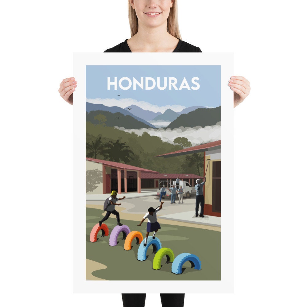 My Honduras Travel Poster Honduras Print Honduras Wall Art - Etsy