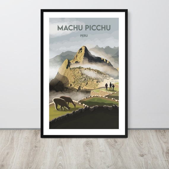 My Machu Picchu Peru Travel Poster Machu Picchu Peru Print | Etsy