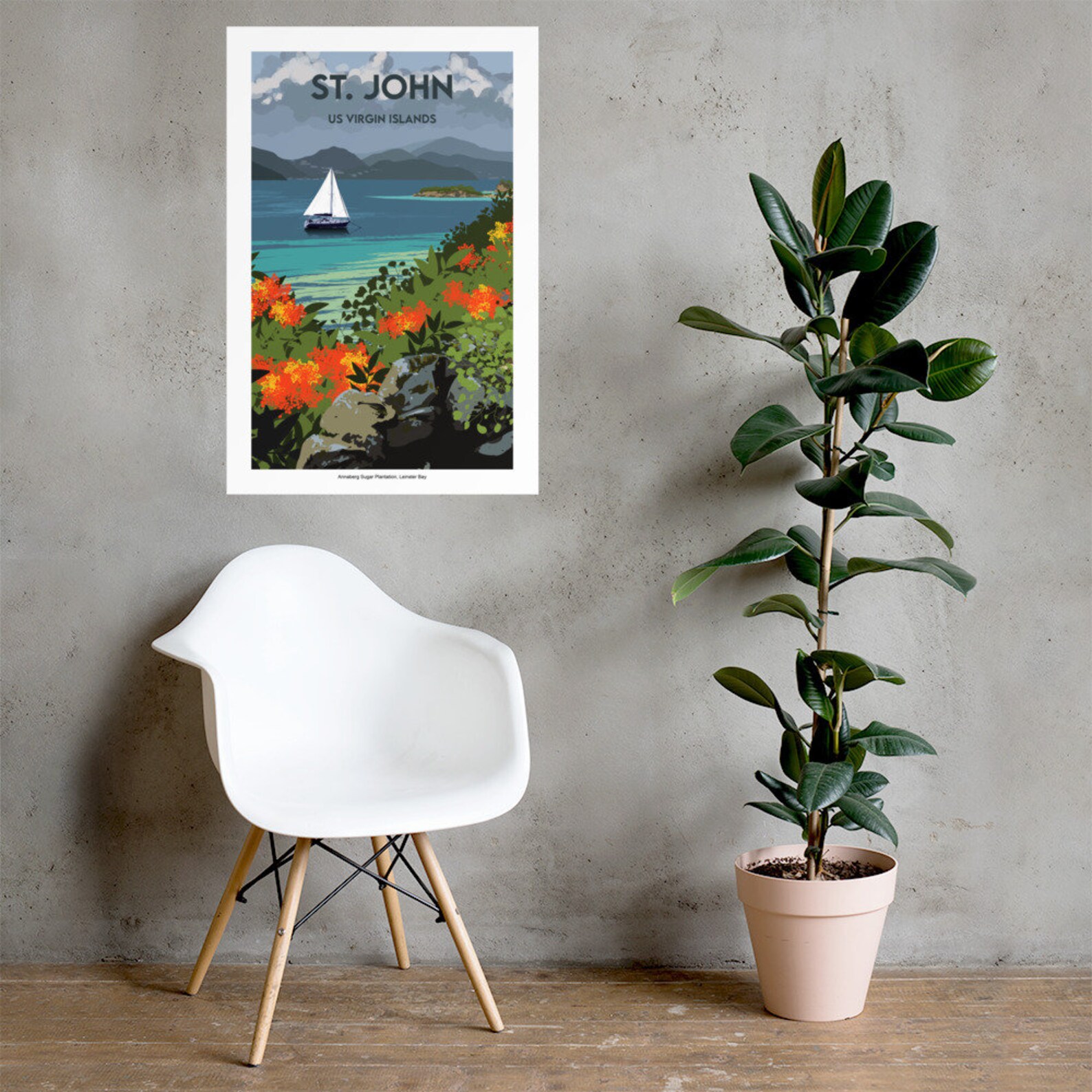 My St John USVI Travel Poster St John USVI Print St John - Etsy