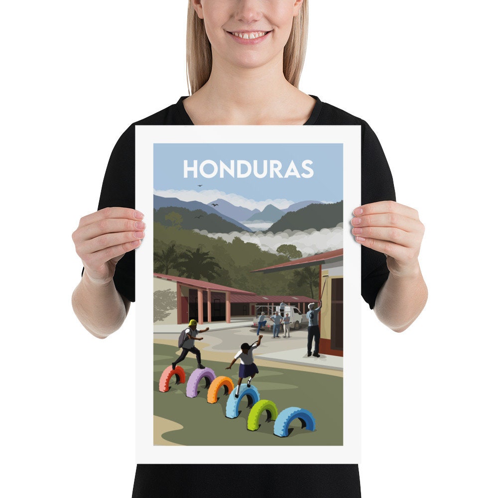 My Honduras Travel Poster Honduras Print Honduras Wall Art - Etsy