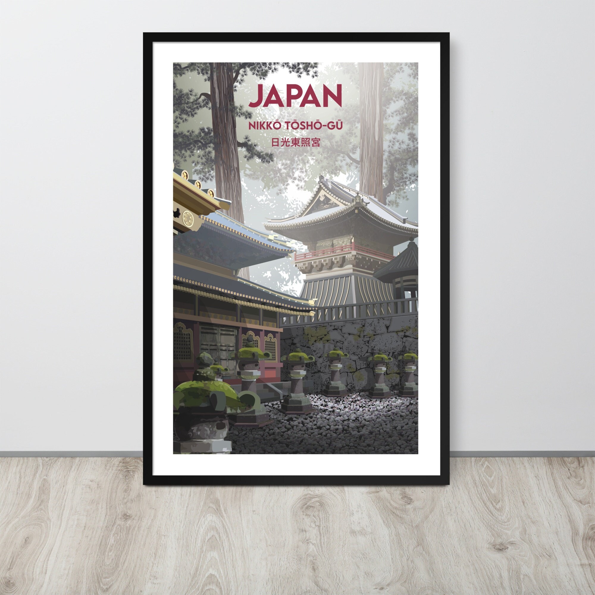 My Japan Nikko Toshogu Travel Poster, Japan Nikko Toshogu Print, Japan ...