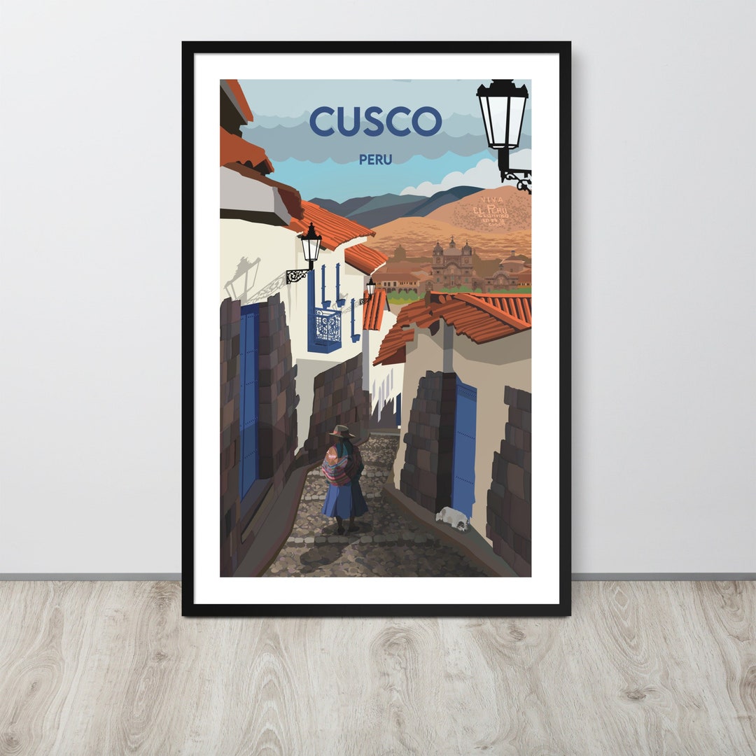 My Cusco Peru Travel Poster, Cusco Peru Print, Cusco Peru Wall Art ...