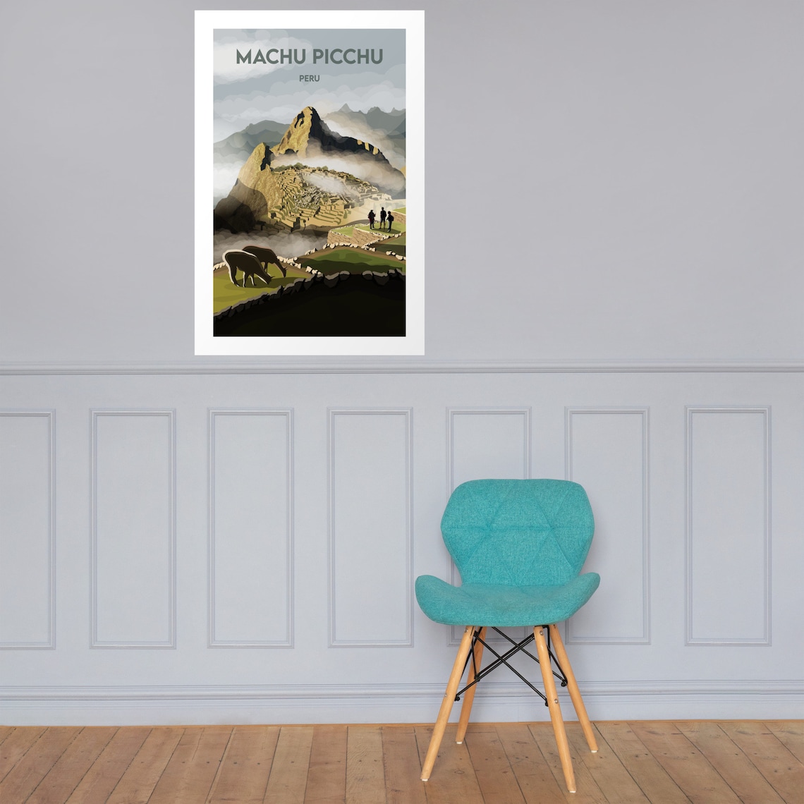 My Machu Picchu Peru Travel Poster Machu Picchu Peru Print | Etsy
