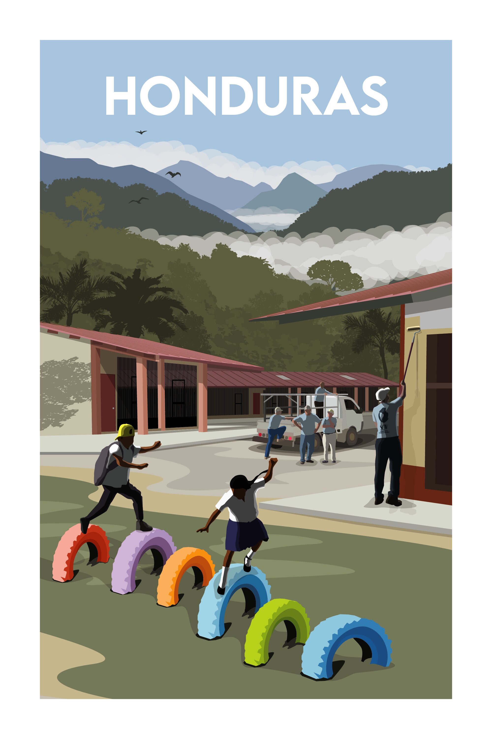 My Honduras Travel Poster, Honduras Print, Honduras Wall Art, Honduras ...