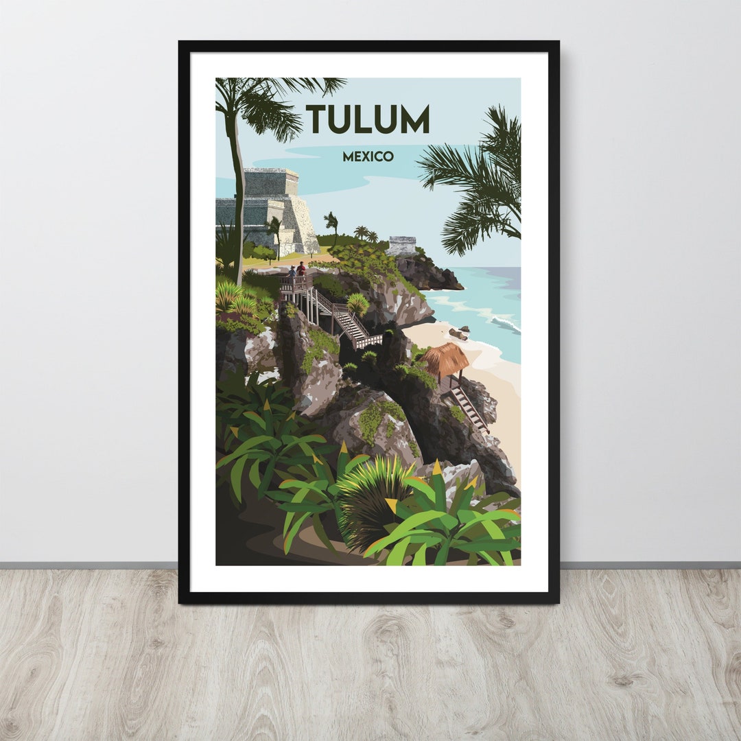 My Tulum Mexico Travel Poster, Tulum Mexico Print, Tulum Mexico Wall ...