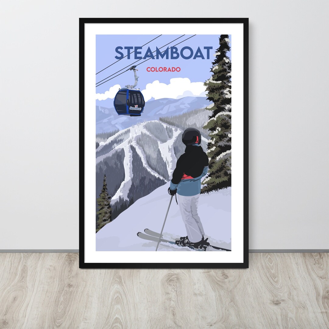 My Steamboat Springs Colorado Travel Poster (reflections), Steamboat ...