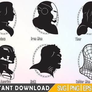 Avengers Head SVG Cutting Files Eps Dxf Png Ai Cricut - Etsy Canada